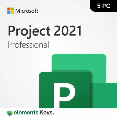Buy Project Professional 2021 Key for 5 PCs