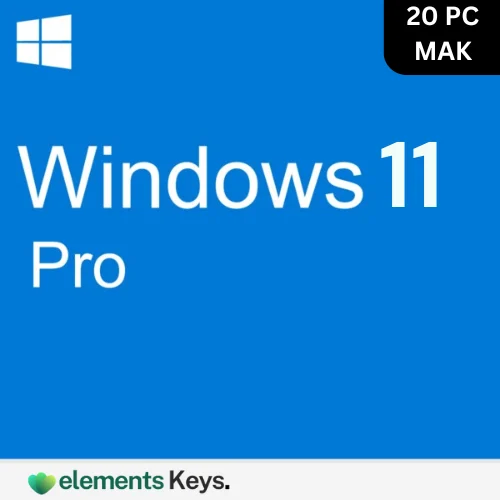 Buy Windows 11 Pro MAK Key 20 PCs – Lifetime License